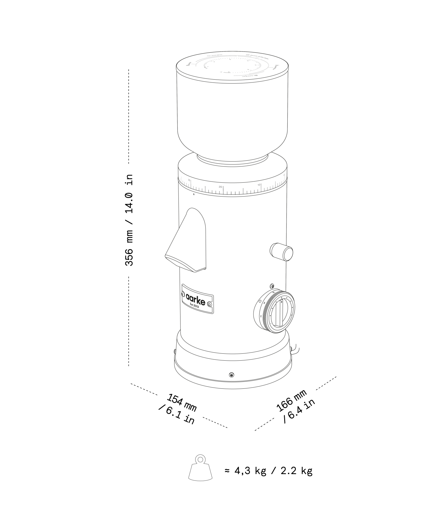 The Aarke Coffee System - Integrated Coffee Brewer and Coffee Grinder